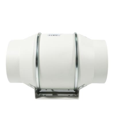 China Gepersonaliseerd logo 8 inch stille inline ventilator met SAA-certificering en luchtstroom wit Te koop