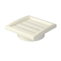China White HVAC Ceiling Square Air Diffuser 100mm 4inch Ventilation Grille for sale