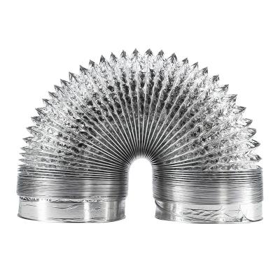 Cina 240V Bianco poliestere alluminio condotto flessibile per ventilazione HVAC Distribuzione dell'aria in vendita