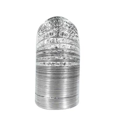 China Flexible Duct Cold Air Intake Pipe for HVAC System 8 Inch Aluminium Foil Plastic Blade for sale