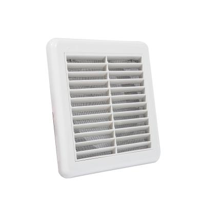 Cina 100 mm quadrato griglia di plastica bianco PP conduttore di ventilazione estratto ventilatore con reti per insetti in vendita