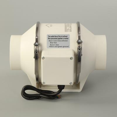 Cina 220V 4-12 pollici 100mm 125mm 150mm 200mm condotto d'aria ventilazione a flusso misto ventilatore in linea in vendita
