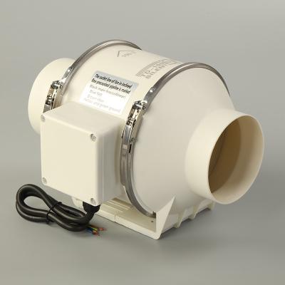 China 220v 4 Inch 6 Inch 8 Inch 200mm Air Duct Ventilation Mixed Flow Inline Duct Fan for sale