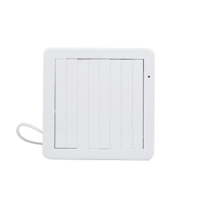 China OEM/ODM 6 8 10 12 Plastic Square Wall Mounted Window Shutter Bathroom Exhaust Fan With Louver Net Air Extractor Fan for sale