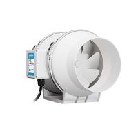 China 240V Mixed-Flow 2 Speed Inline Extractor Fan for Hydroponic Growing Systems for sale