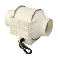 China OEM ODM Multi Speed Inline Duct Fan 100mm IP44 Waterproof ABS Ventilation for sale