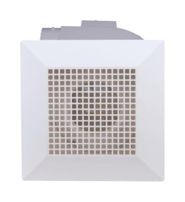 China 8 Inch Silent Plastic Square Bathroom Ultra Quiet Ventilation Fan with LED Light Ceiling Mounted Exhaust Fan Air Extract for sale