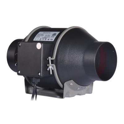 Cina 100~240V Basso rumore 4 pollici 100 mm Ventilatore a condotto in linea con regolatore di velocità per ventilatore idroponico in vendita