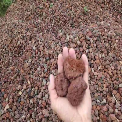 China Sell Low Price Red Natural Lava Stone Volcanic rocks for Water Treatment for sale