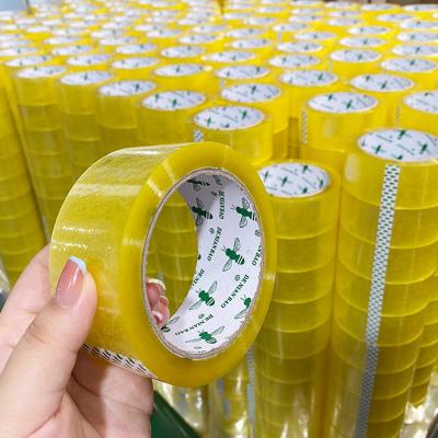 Cina Fabbrica personalizzato BOPP Giallo giallastro nastro adesivo di sigillamento in vendita
