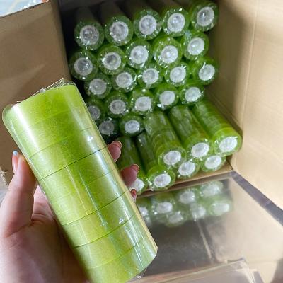 China Transparent Green Stationery Tapes For Packing Factory Customized Wholesale for sale