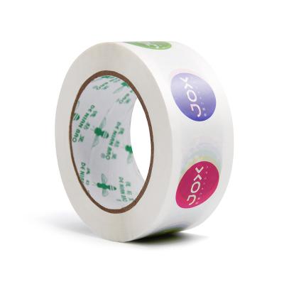 China Custom Self Adhesive Logo Coloured Tape With Brand Logo For Packing for sale