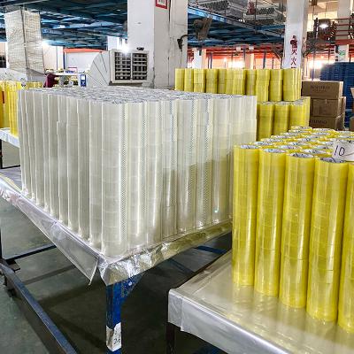 China Clear/Transparent Yellowish BOPP Adhesive Packing Tape Factory Price for sale