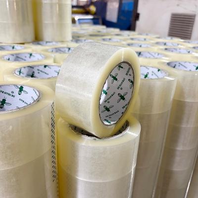 China Pure White Transparent High Viscosity Customized Adhesive Bopp Packing Tape for sale