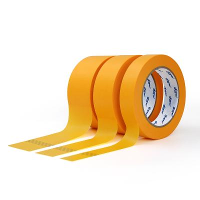 China Weather Resistant High Emperature Crepe Paper Self Adhesive Masking Tape for sale