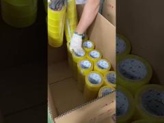 Super Clear BOPP Packing Tape For Carton Sealing And Masking 44μ Thickness