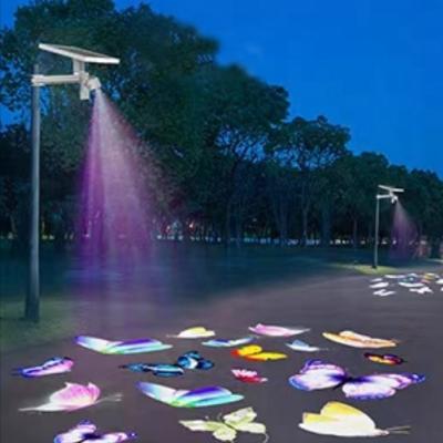 China Solar LED Outdoor Gobo Projector IP67 Waterproof Logo Light Advertising Projection Lamp  for Garden Landscape Building for sale