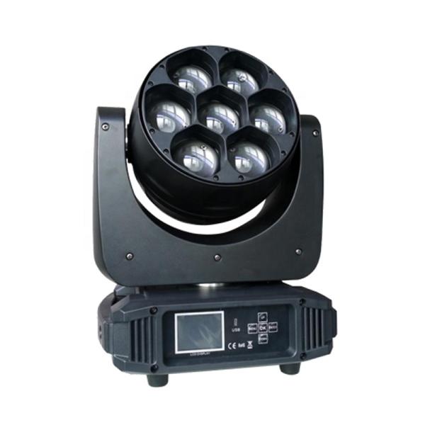Quality Nebula 7X40W LED RGBW Zoom Wash Pixel Control DMX Stage Moving Head Light for sale