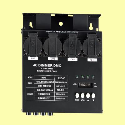 China NEBULA 4 CH Channel DMX Digital Dimmer Switch Control Socket Dimmer Pack for sale