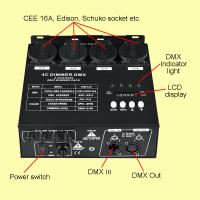 China NEBULA 4 CH Channel DMX Digital Dimmer Switch Control Socket Dimmer Pack for sale
