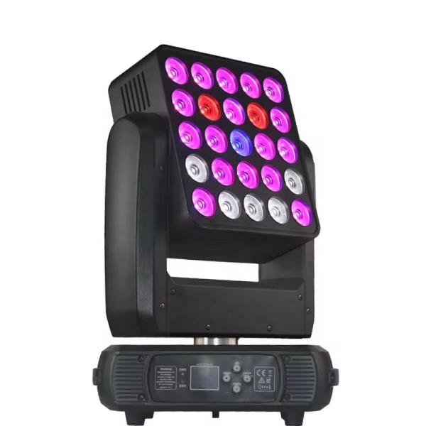 Quality Nebula 25x12w RGBW 4in1 LED Pixel Beam Wall Wash Solaris Magic Panel Stage Light Moving Head for sale