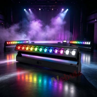 China 12x40W RGBW 4in1 LED Moving Bar Stage Light DMX Moving LED Bar Wash Lighting for sale