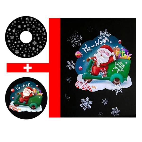 Quality 60W LED Outdoor 2in1 Christmas Gobo Projector Snowflake Pattern Light for sale