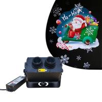 Quality 60W LED Outdoor 2in1 Christmas Gobo Projector Snowflake Pattern Light for sale