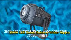 300W LED Zoom Outdoor Water Ripple Projector