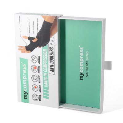 Cina Cassetto su ordinazione della carta di Logo Print che fa scorrere la scatola d'imballaggio del guanto minuscolo in vendita