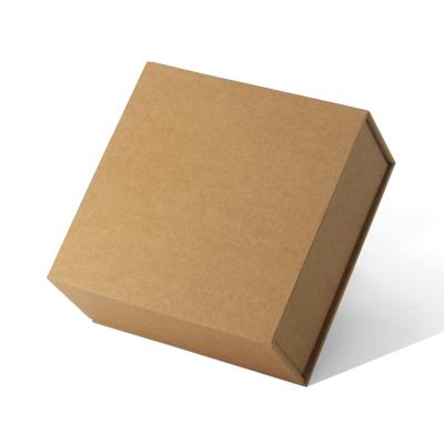 China Vierkante Creatieve Vouwbare Magnetische Kraftpapier de Giftdoos van het douanekarton A5 met Deksel Te koop