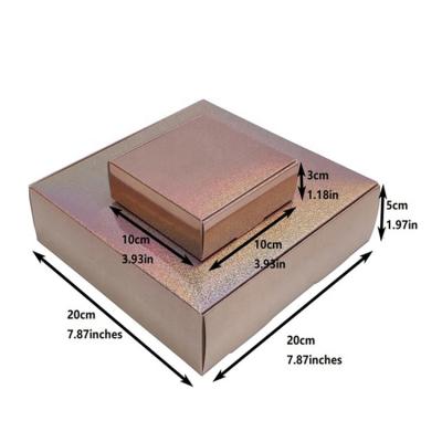 Cina Scatola di spedizione olografica di pacchetto dei cosmetici del laser della scatola di carta del partito del regalo dell'ologramma della stampa su ordinazione di logo in vendita