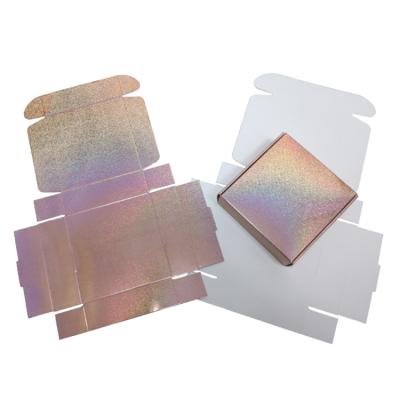 Cina Scatola di spedizione olografica di pacchetto dei cosmetici del laser della scatola di carta del partito del regalo dell'ologramma della stampa su ordinazione di logo in vendita