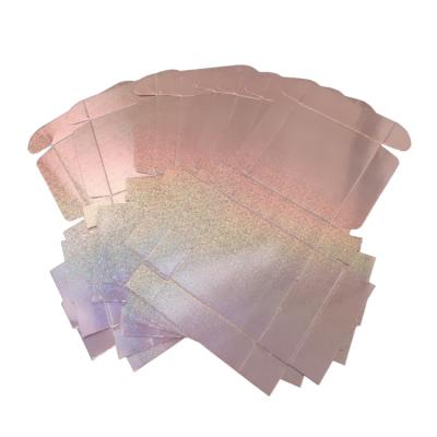 Cina Scatola di spedizione olografica di pacchetto dei cosmetici del laser della scatola di carta del partito del regalo dell'ologramma della stampa su ordinazione di logo in vendita