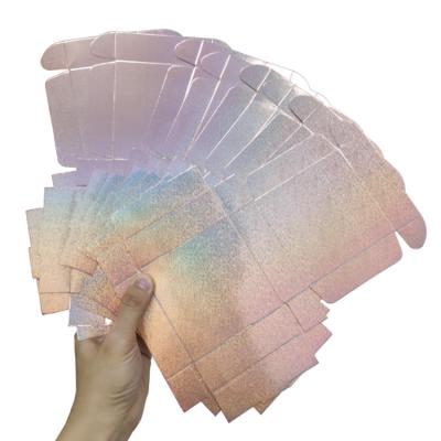 Cina Scatola di spedizione olografica di pacchetto dei cosmetici del laser della scatola di carta del partito del regalo dell'ologramma della stampa su ordinazione di logo in vendita