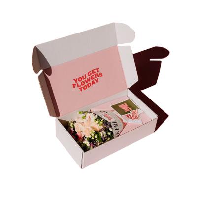 Cina Contenitore 2022 di regalo di spedizione del contenitore di fiore di logo di consegna su ordinazione della stampa per il deposito di fiore in vendita