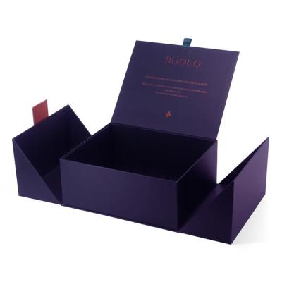 Cina Contenitore di regalo aperto stampato logo su ordinazione del cartone due con la scatola d'imballaggio cosmetica della doppia porta in vendita