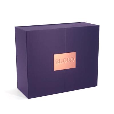 Cina Contenitore di regalo aperto stampato logo su ordinazione del cartone due con la scatola d'imballaggio cosmetica della doppia porta in vendita