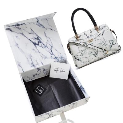 Cina Scatola di cartone di lusso su ordinazione per la scatola di spedizione magnetica di Packiging della borsa per il contenitore di carta d'imballaggio di regalo delle borse in vendita