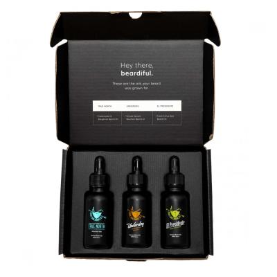 Китай Коробка отправителя красоты коробки Skincare изготовленного на заказ логотипа упаковывая черная пересылая грузя с вставками продается