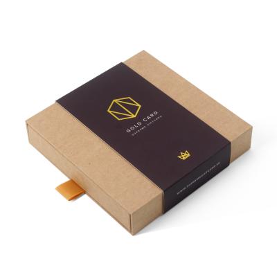 Cina Imballaggio rigido riciclato amichevole del contenitore di gioielli del cassetto della carta kraft di Eco di stampa offset su ordinazione in vendita