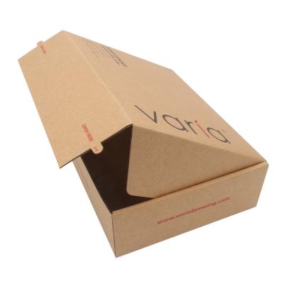 Cina Fabbricazione di scatole postali Scatola postale biodegradabile a tenuta rapida grande con logo personalizzato con nastro adesivo in vendita