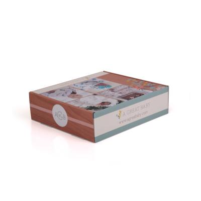 中国 毛布のための注文のロゴの印刷物の赤ん坊毛布の包装箱 販売のため