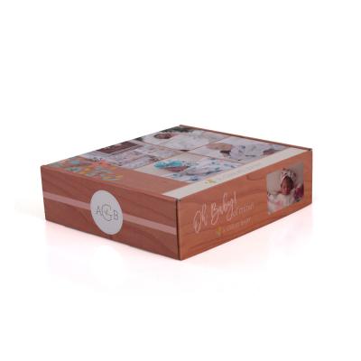 中国 毛布のための注文のロゴの印刷物の赤ん坊毛布の包装箱 販売のため