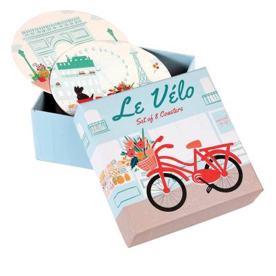 China Persoonlijke afdruk Kleine lege vierkante coaster set verpakkingsdoos voor coasters Te koop