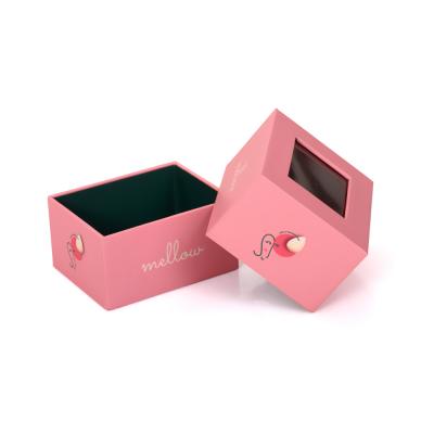 Cina Disegno personalizzato Prodotto di lusso rosa Imballaggio Scatole trasparenti chiare Per imballaggio regalo in vendita