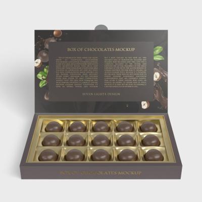 Cina Stampa su misura di lusso Belga di cioccolato Praline Box Materiale cartonato in vendita