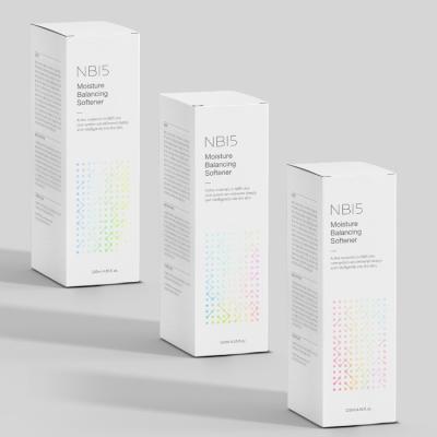 Cina Confezionato in formato semplice scatola di carta per prodotti cosmetici per la cura della pelle con il tuo logo in vendita