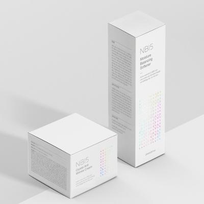 Cina Confezionato in formato semplice scatola di carta per prodotti cosmetici per la cura della pelle con il tuo logo in vendita