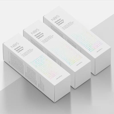 Cina Confezionato in formato semplice scatola di carta per prodotti cosmetici per la cura della pelle con il tuo logo in vendita